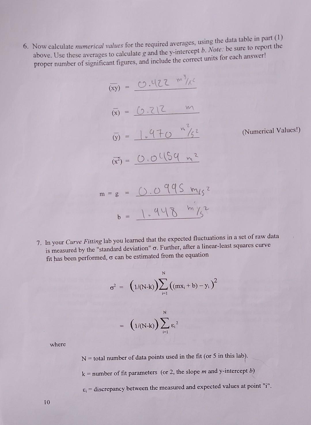 1. Summarize your results in the following table. 2. | Chegg.com