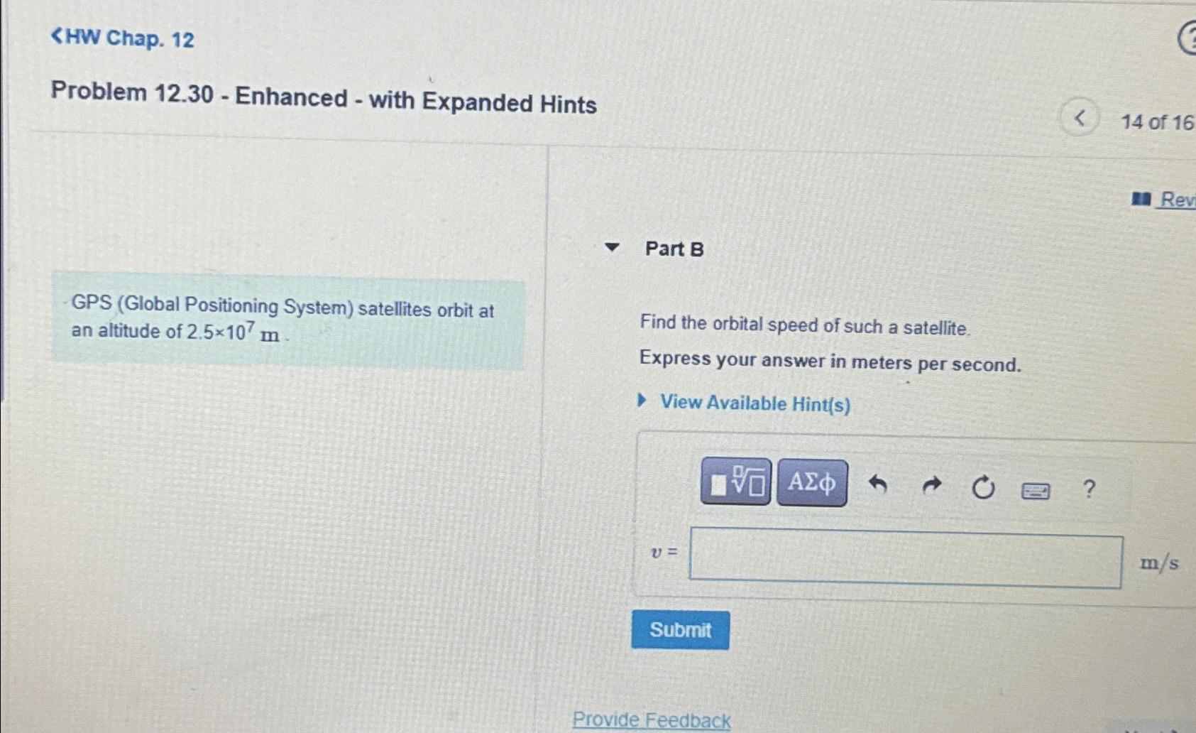 Solved v=ms2.5×107m.Find the orbital speed of ﻿such a | Chegg.com
