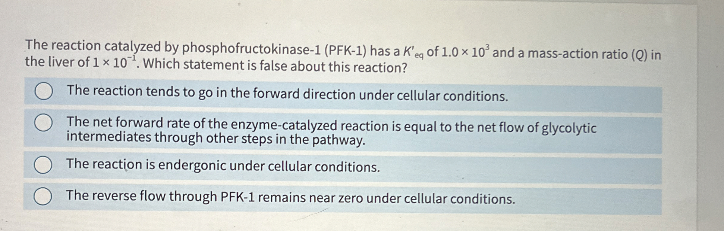 Solved The reaction catalyzed by | Chegg.com