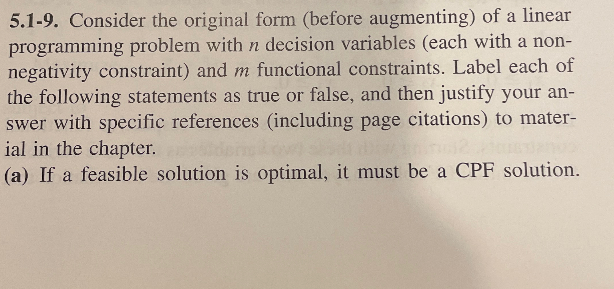 Solved 5.1-9. ﻿Consider the original form (before | Chegg.com