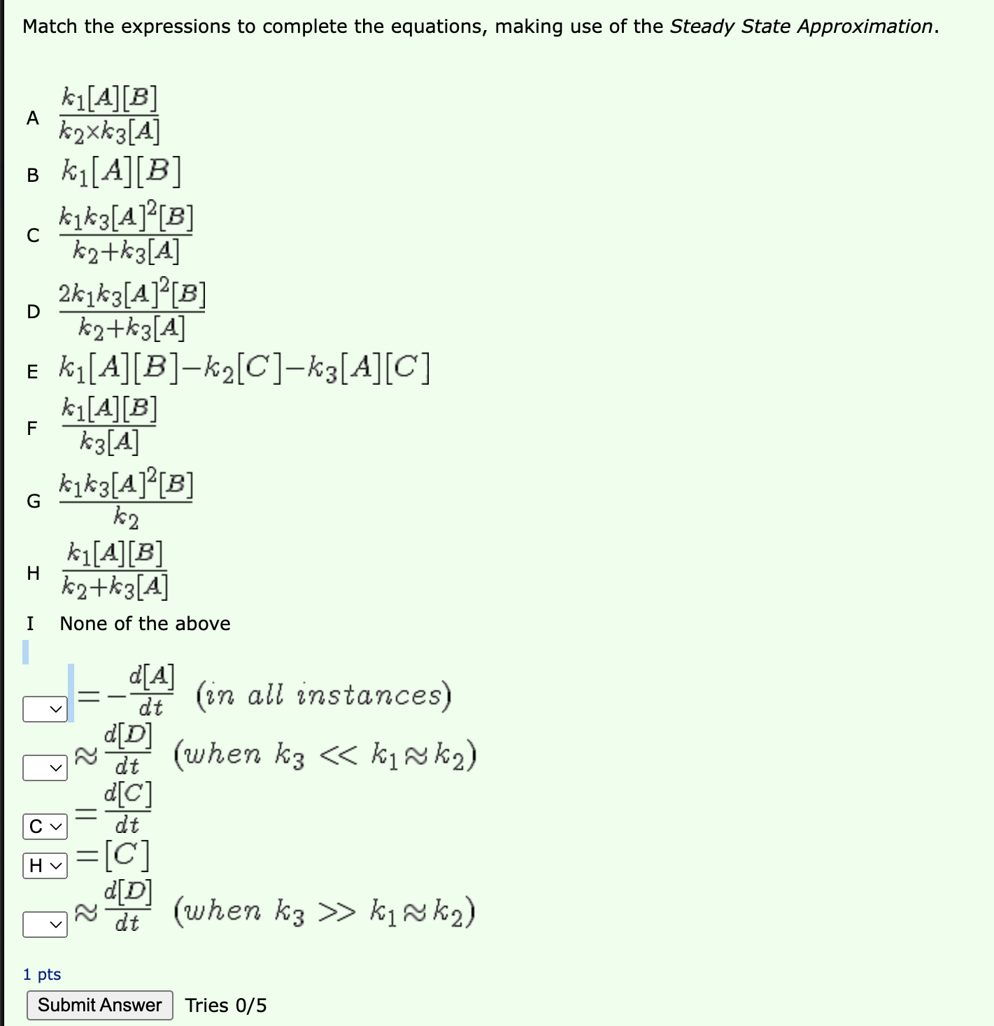 Solved Consider the following generic two-step reaction | Chegg.com