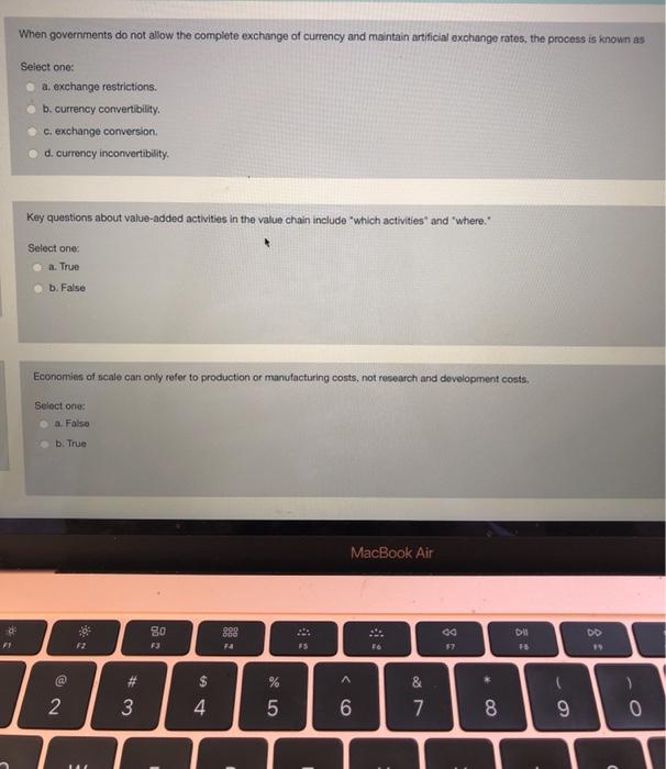 Solved When governments do not allow the complete exchange | Chegg.com