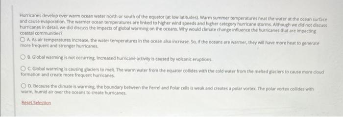 Solved Global scale atmospheric wind circulation and front | Chegg.com