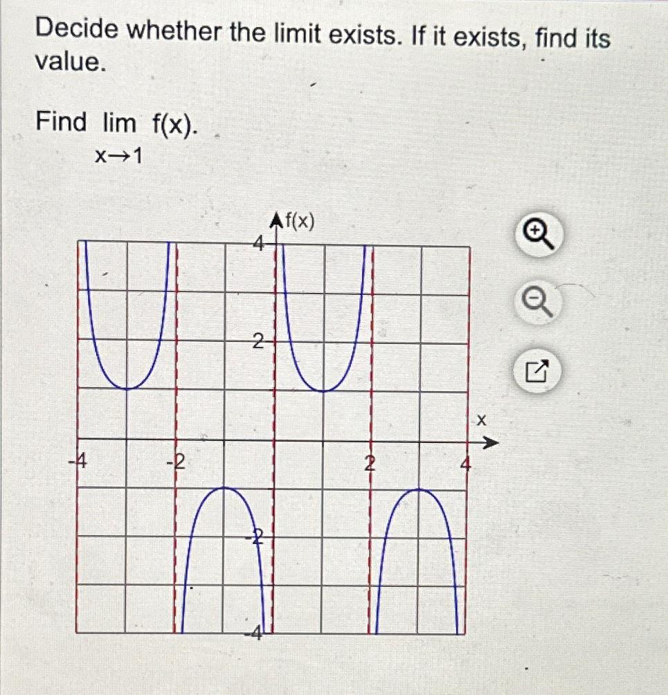 Solved Decide Whether The Limit Exists If It Exists Find
