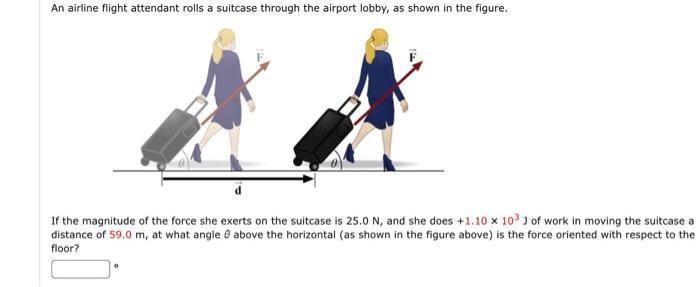 Solved If the magnitude of the force she exerts on the | Chegg.com