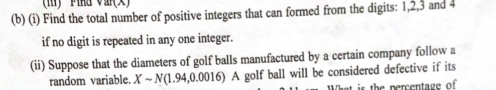 Solved (b) (i) ﻿Find the total number of positive integers | Chegg.com
