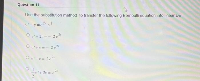 Solved Use the substitution method to transfer the following | Chegg.com