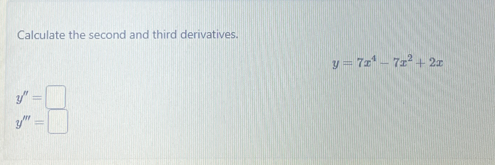 Solved Calculate the second and third | Chegg.com