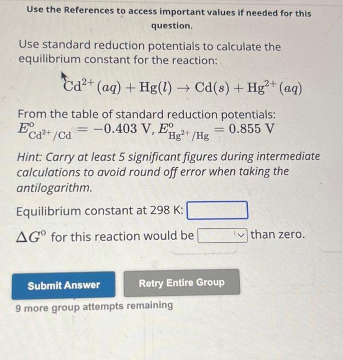 Solved Use the References to access important values if | Chegg.com