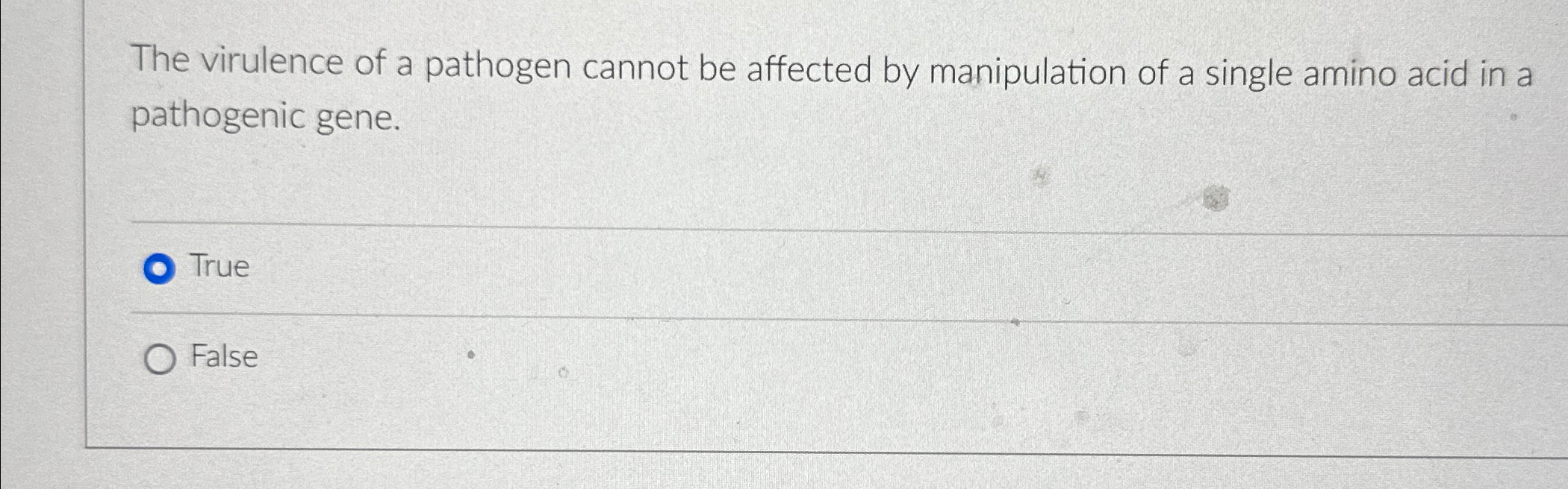 Solved The virulence of a pathogen cannot be affected by | Chegg.com