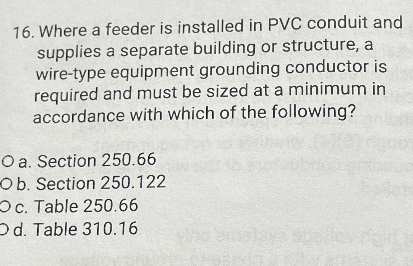 Solved Where a feeder is installed in PVC conduit and | Chegg.com