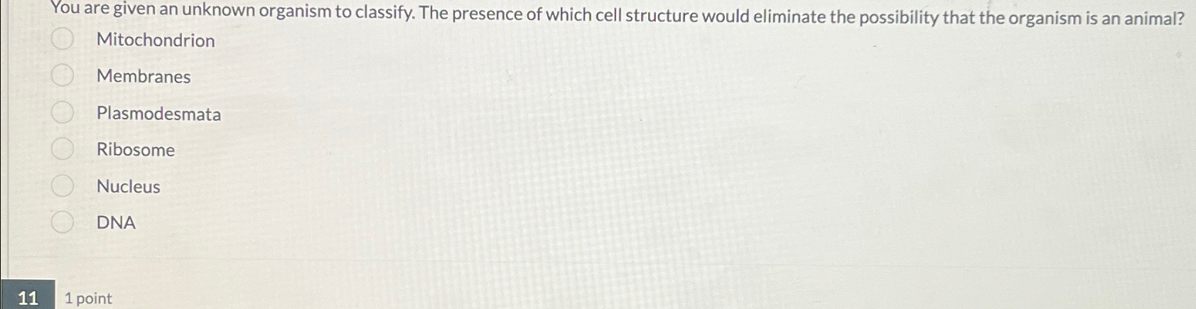 Solved You are given an unknown organism to classify. The | Chegg.com