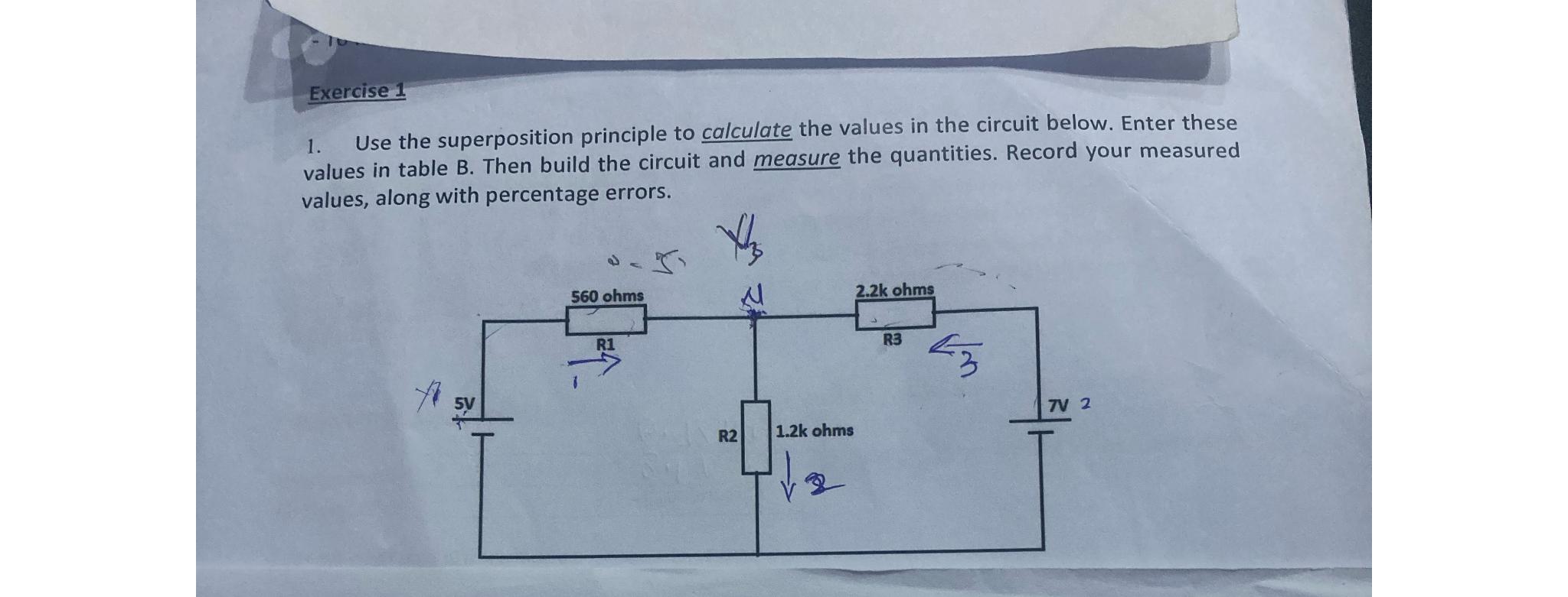Solved Exercise 1Use the superposition principle to | Chegg.com