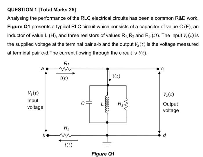 Solved QUESTION 1 [Total Marks 25) Analysing the performance | Chegg.com