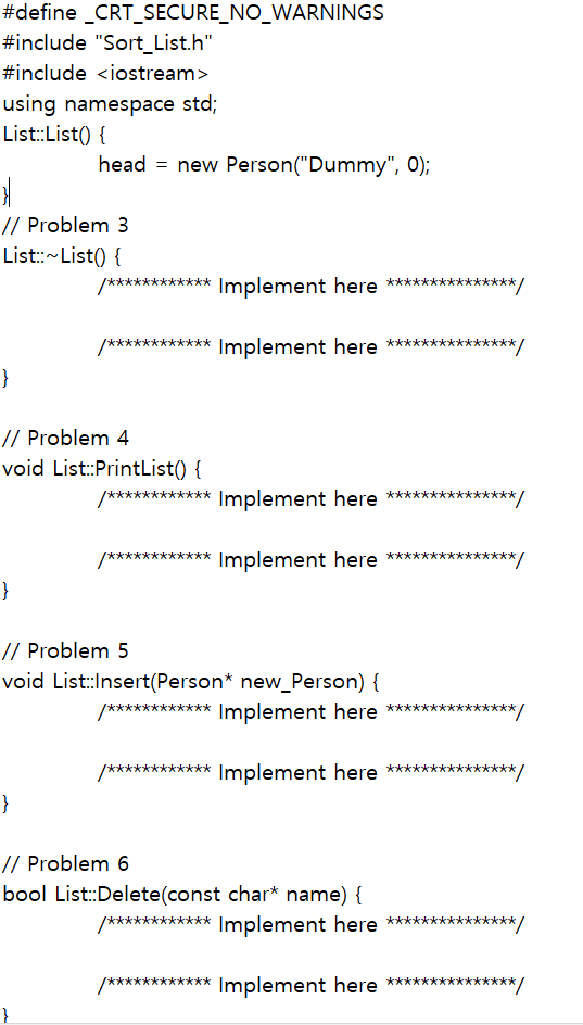Solved [Programming Problem]Problem1 6 ﻿is implementation of | Chegg.com