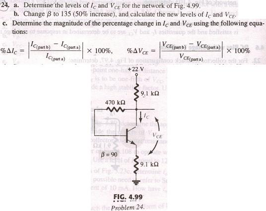 Solved Determine the levels of IC and VCE for the network of | Chegg.com