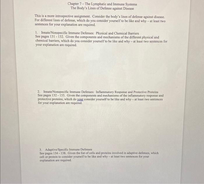 Solved This is a more introspective assignment. Consider the | Chegg.com