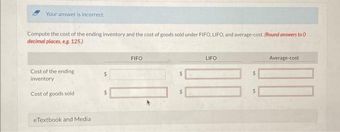 Solved Calculate weighted-average unit cost. (Round answer | Chegg.com