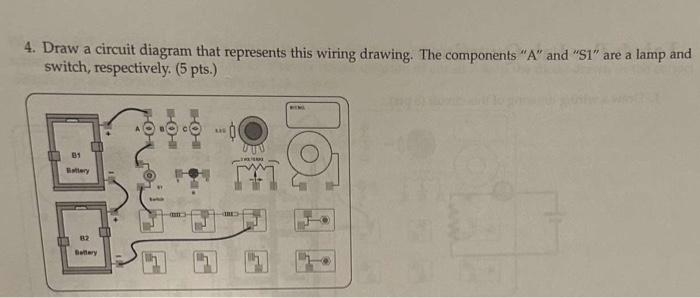 Solved 4. Draw a circuit diagram that represents this wiring | Chegg.com