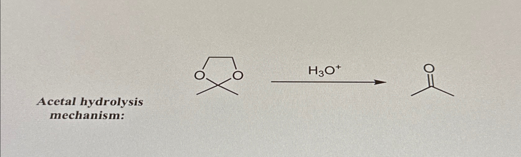 Solved Please show the Acetal hydrolysis mechanism: | Chegg.com
