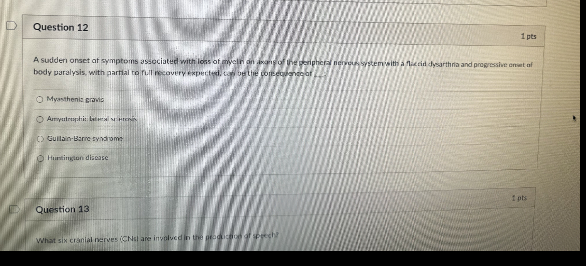 Solved Question 121 ﻿ptsA sudden onset of symptoms | Chegg.com