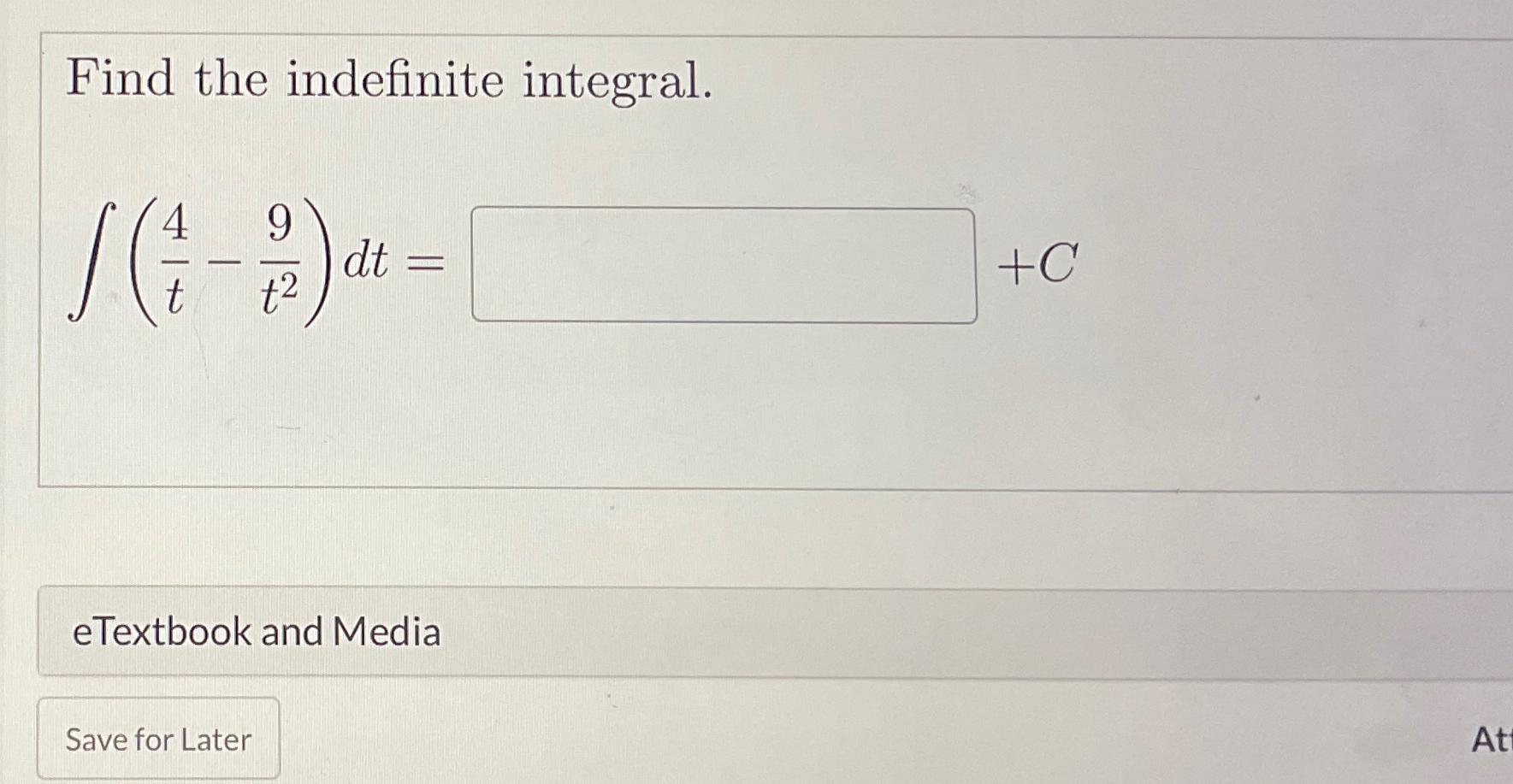 Solved Find the indefinite | Chegg.com