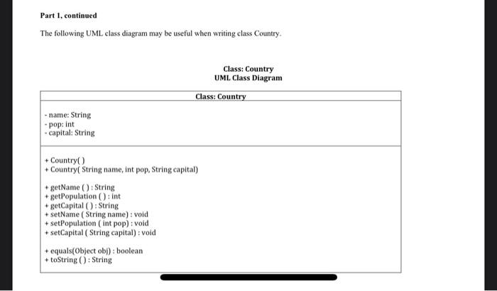 Solved Part 1 (10 points) Write the following class: | Chegg.com