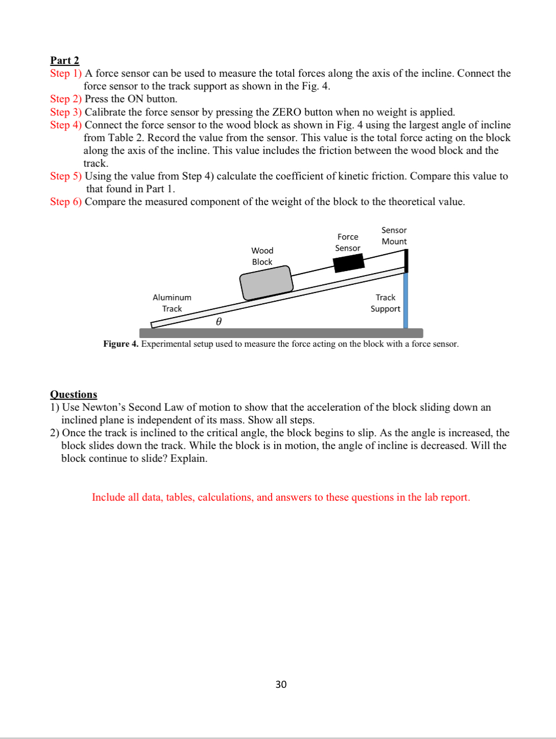 Solved Part 2Step 1) ﻿A force sensor can be used to measure | Chegg.com
