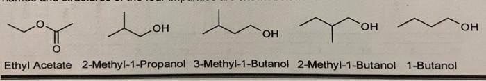 Solved 1. Draw the chemical structures for each impurity and | Chegg.com