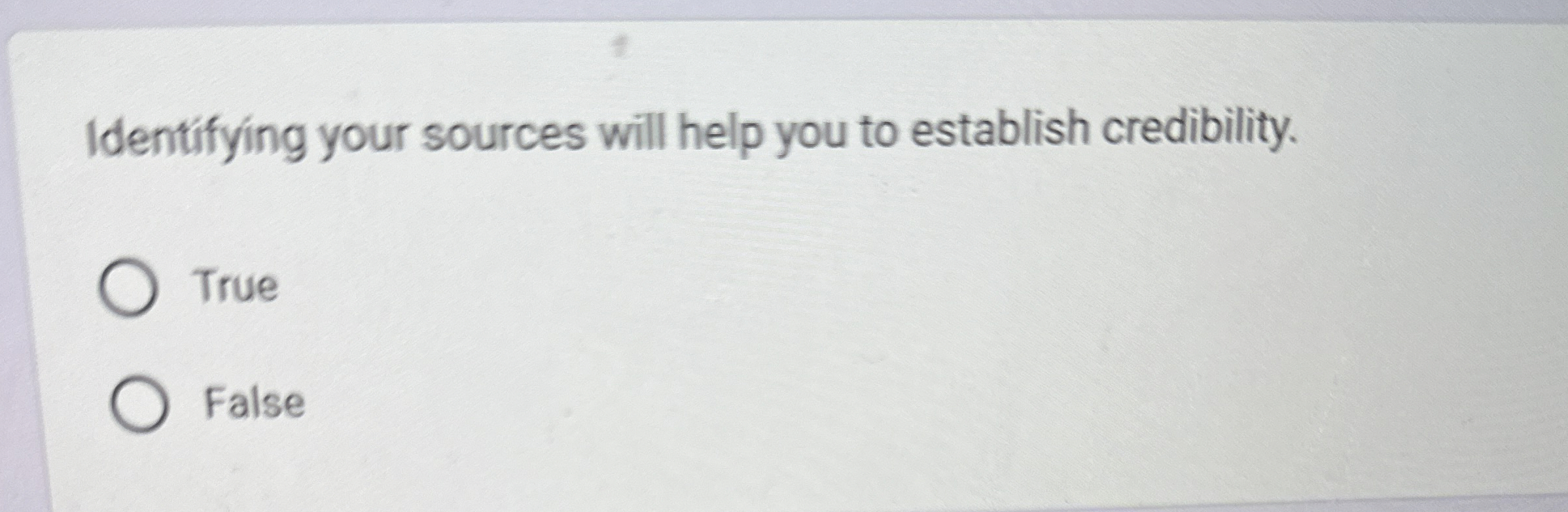Solved Identifying your sources will help you to establish | Chegg.com