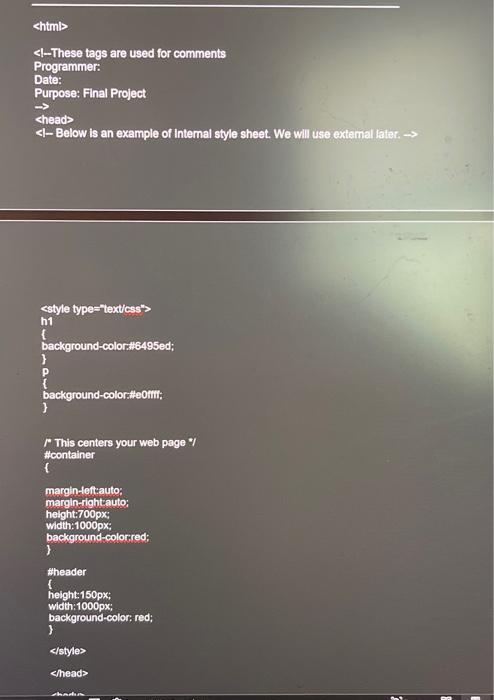 Solved Cut and paste the code below into notepad save as | Chegg.com