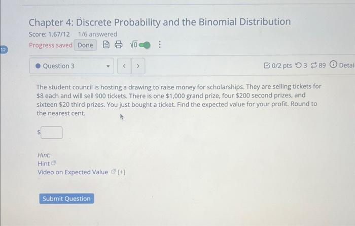 Solved Chapter 4: Discrete Probability and the Binomial | Chegg.com