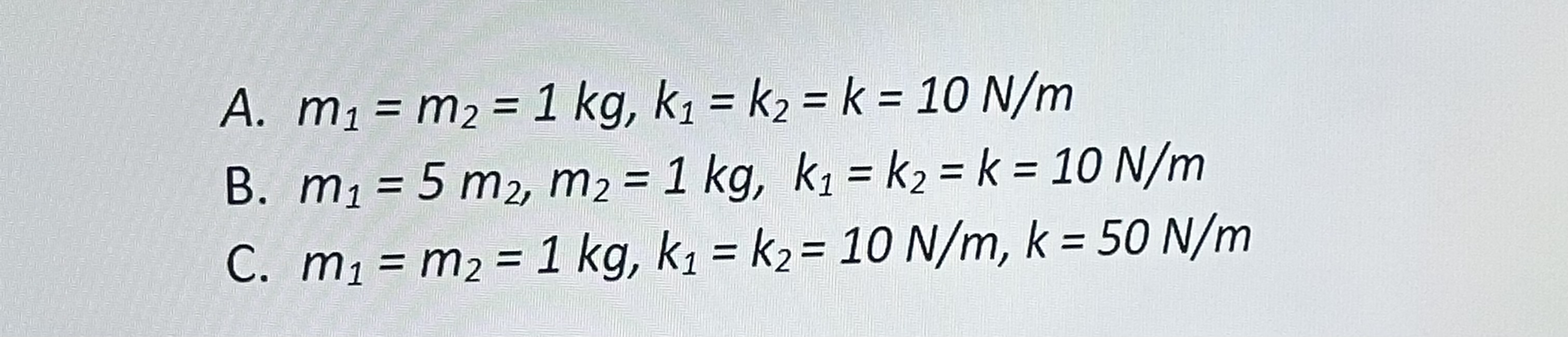 Solved m1=m2=1 | Chegg.com