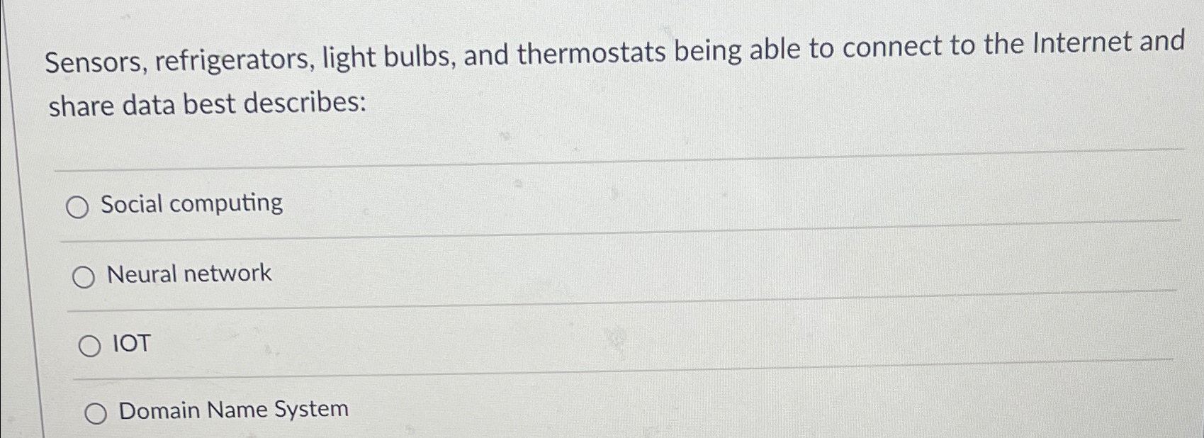 Solved Sensors, refrigerators, light bulbs, and thermostats | Chegg.com