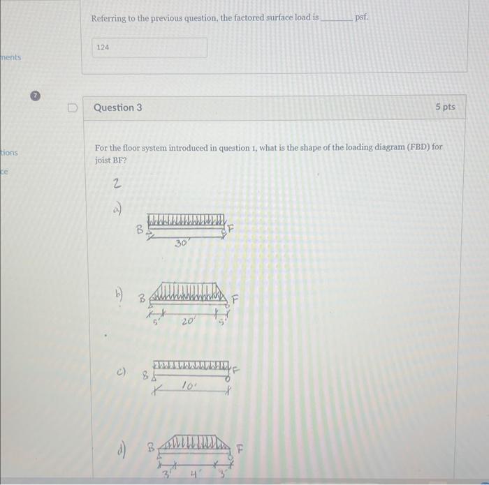 Solved DL=50LL=401.2(DL)+1.6(LL)ω=PSF×0.C | Chegg.com