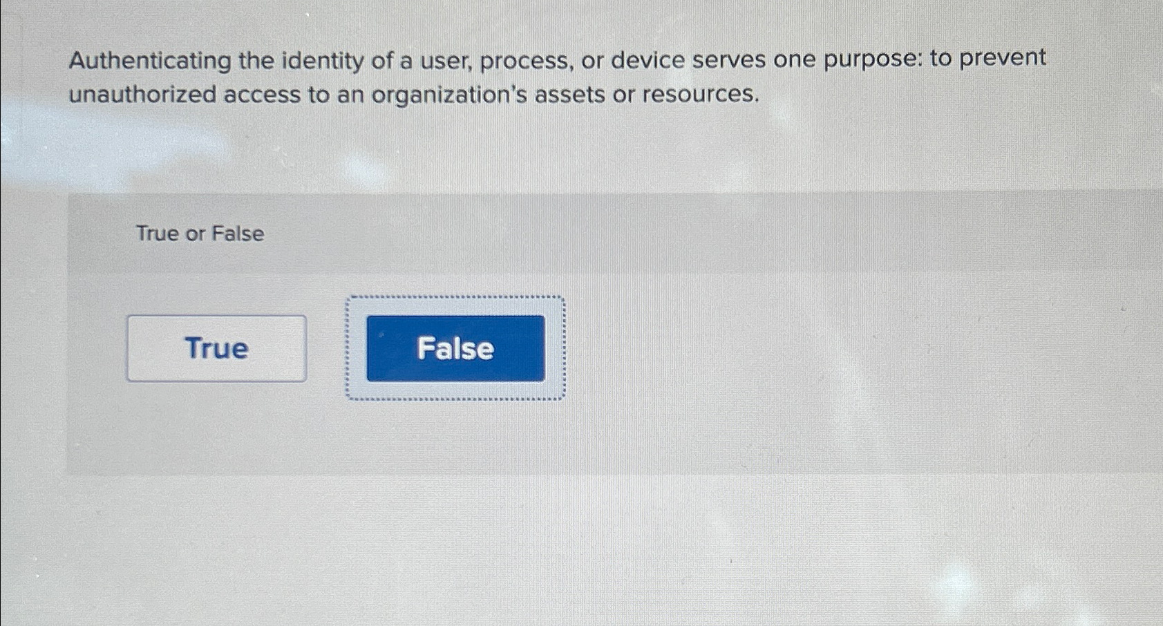 Solved Authenticating The Identity Of A User Process Or