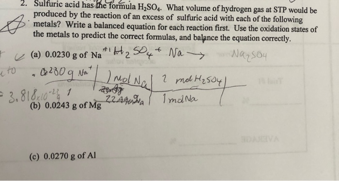 Hydrogen Gas Formula