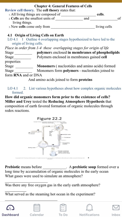 Solved of Chapter 4: General Features of Cells Review cell | Chegg.com