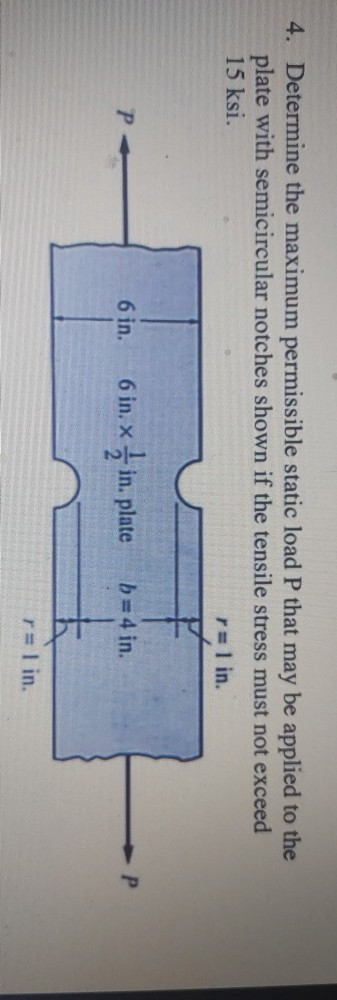 Solved 4. Determine the maximum permissible static load P | Chegg.com