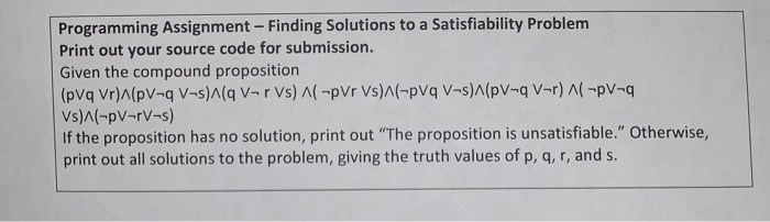 Solved Programming Assignment - Finding Solutions to a | Chegg.com