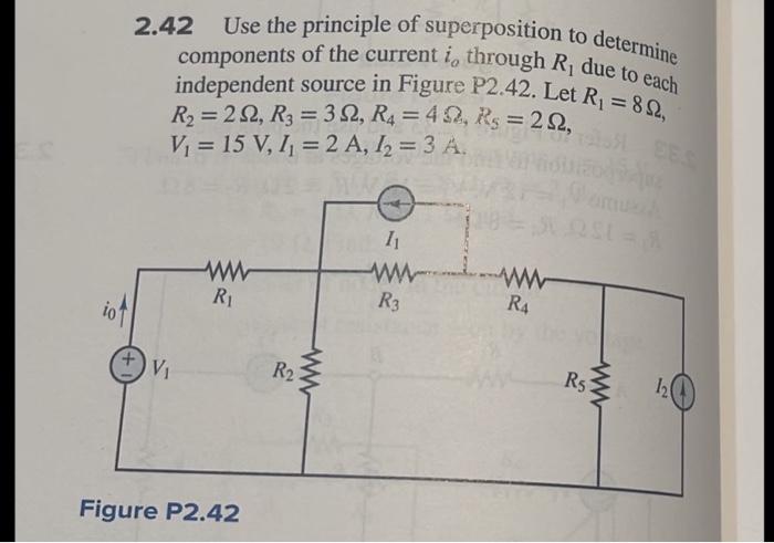 Solved 2.42 Use the principle of superposition to determine | Chegg.com