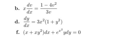 Solved dt Solve the following ODE using separable variables | Chegg.com