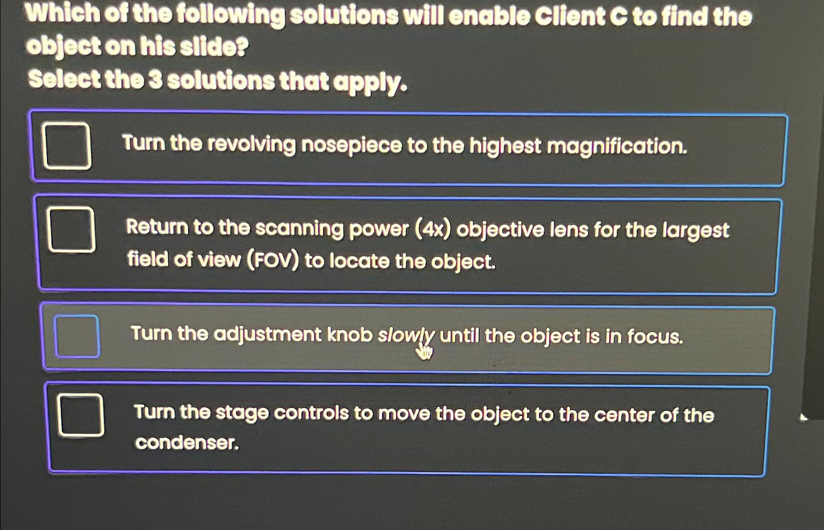 Solved Which of the following solutions will enable cllent C | Chegg.com