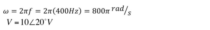 Solved Convert the following phasors to the time domain if | Chegg.com