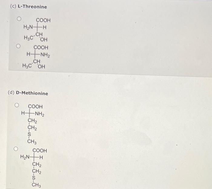 Solved Choose Fischer projection formulas for the following | Chegg.com
