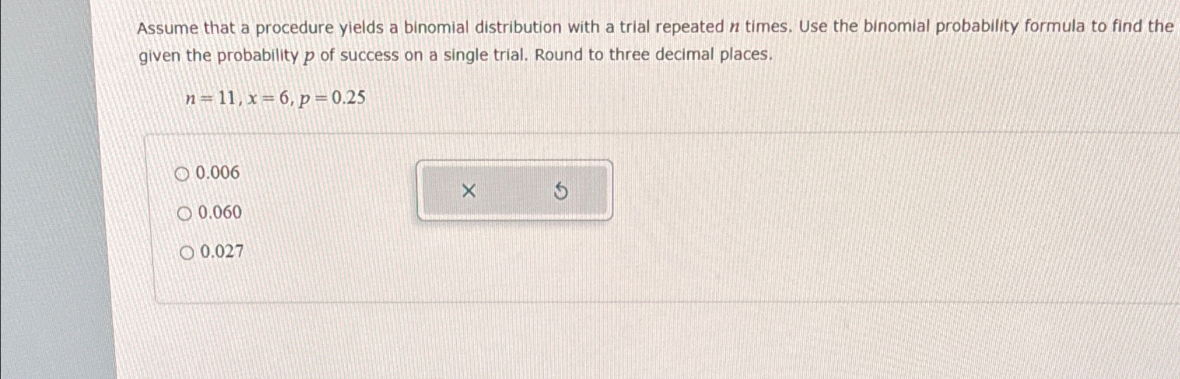 Solved Assume that a procedure yields a binomial | Chegg.com