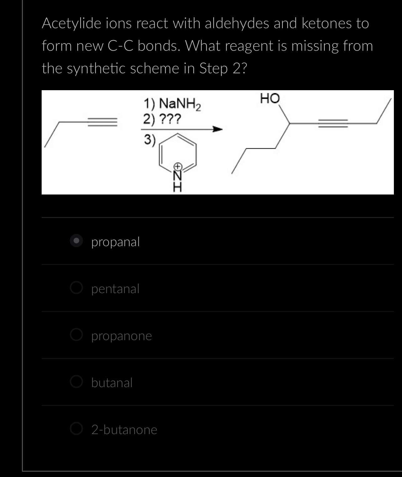 Solved Acetylide ions react with aldehydes and ketones to | Chegg.com