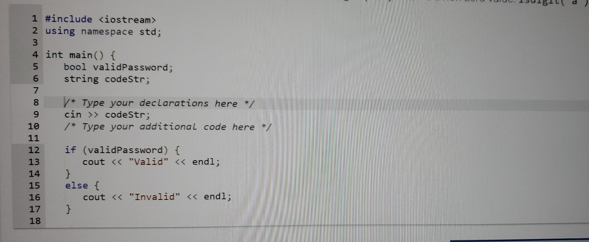 Solved CHALLENGE ACTIVITY 4.6.1: Check if password meets | Chegg.com