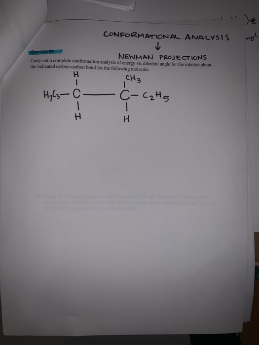 Solved CONFORMATION AL ANALYSIS nye Question 4 NEWMAN | Chegg.com