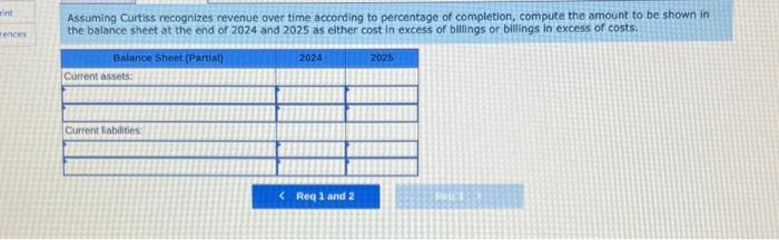 Solved Curtiss Construction Company, Incorporated, entered | Chegg.com